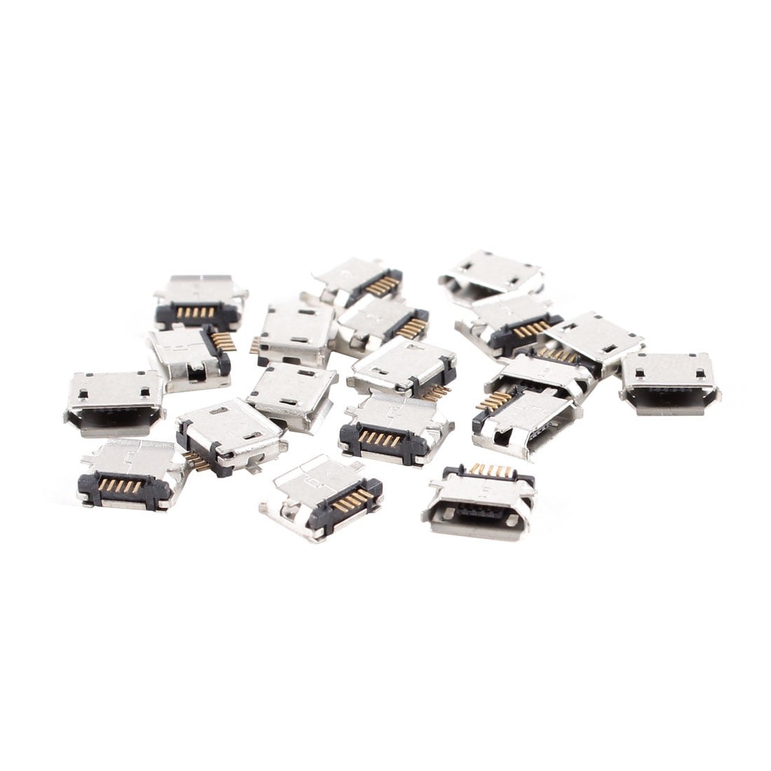 Unique Bargains 20pcs Female Micro USB Type B 5-Pin Surface Mount ...