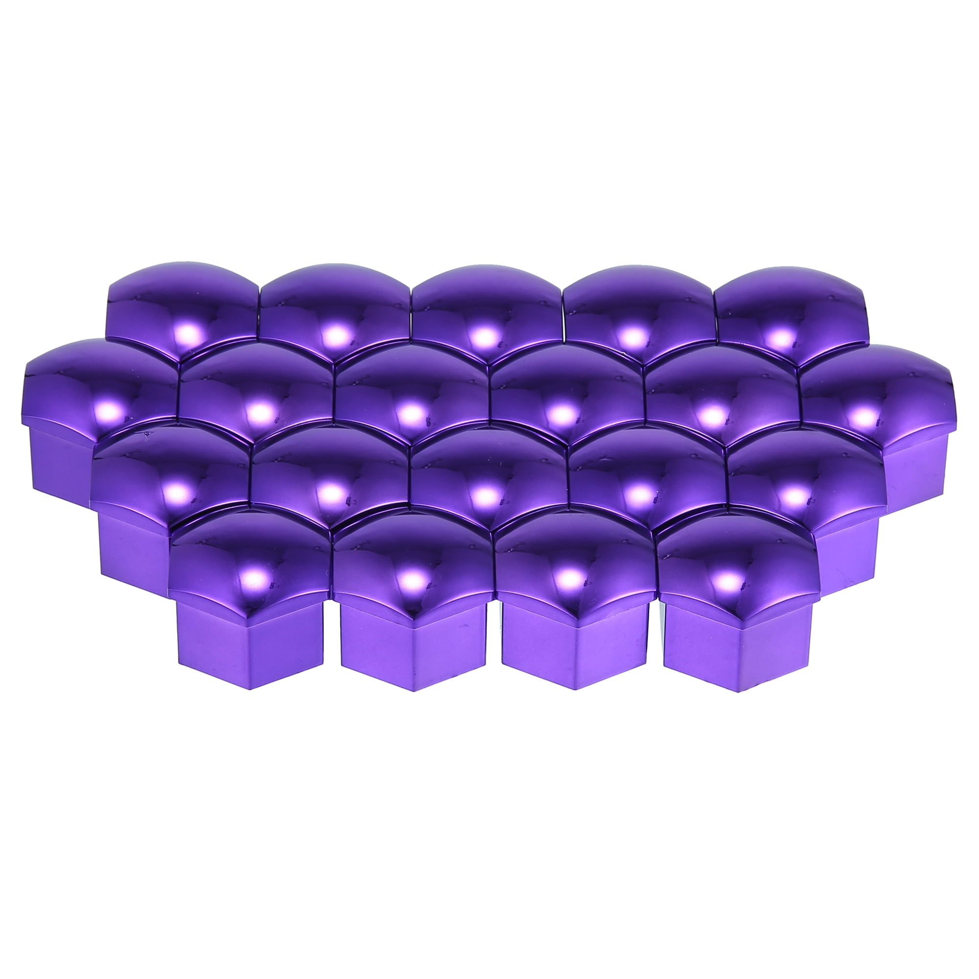 Unique Bargains 20pcs Purple 19mm Car Wheel Lug Nut Cap Tyre Hub Screw ...