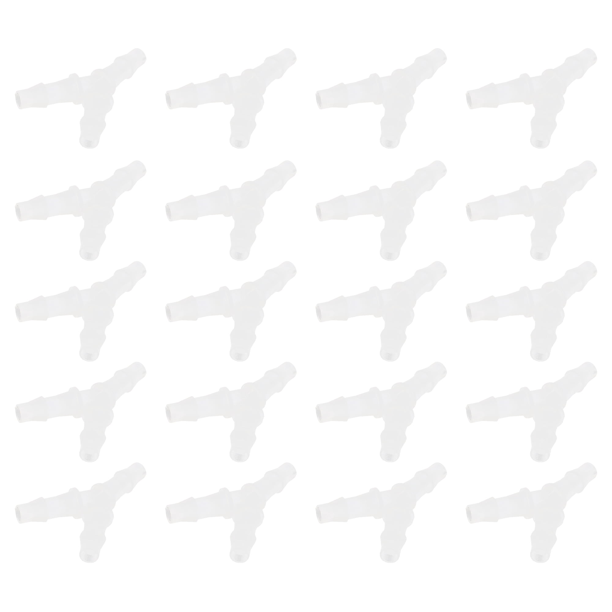 Unique Bargains 20pcs Y Shaped Plastic 1/4" Hose Barb Plastic Y Barbed ...