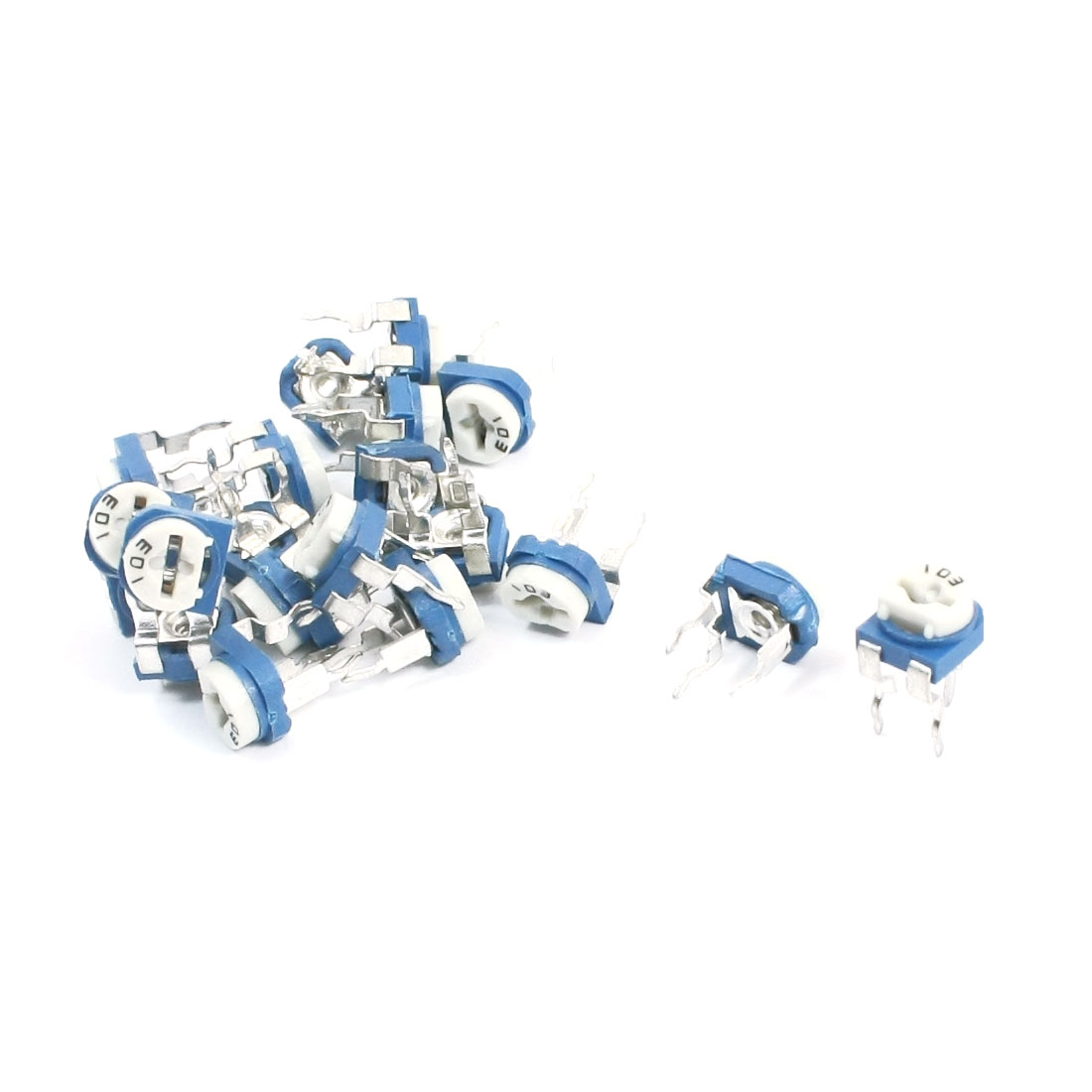 Unique Bargains 20x Trim Pot Variable Resistor Horizontal Trimmer ...