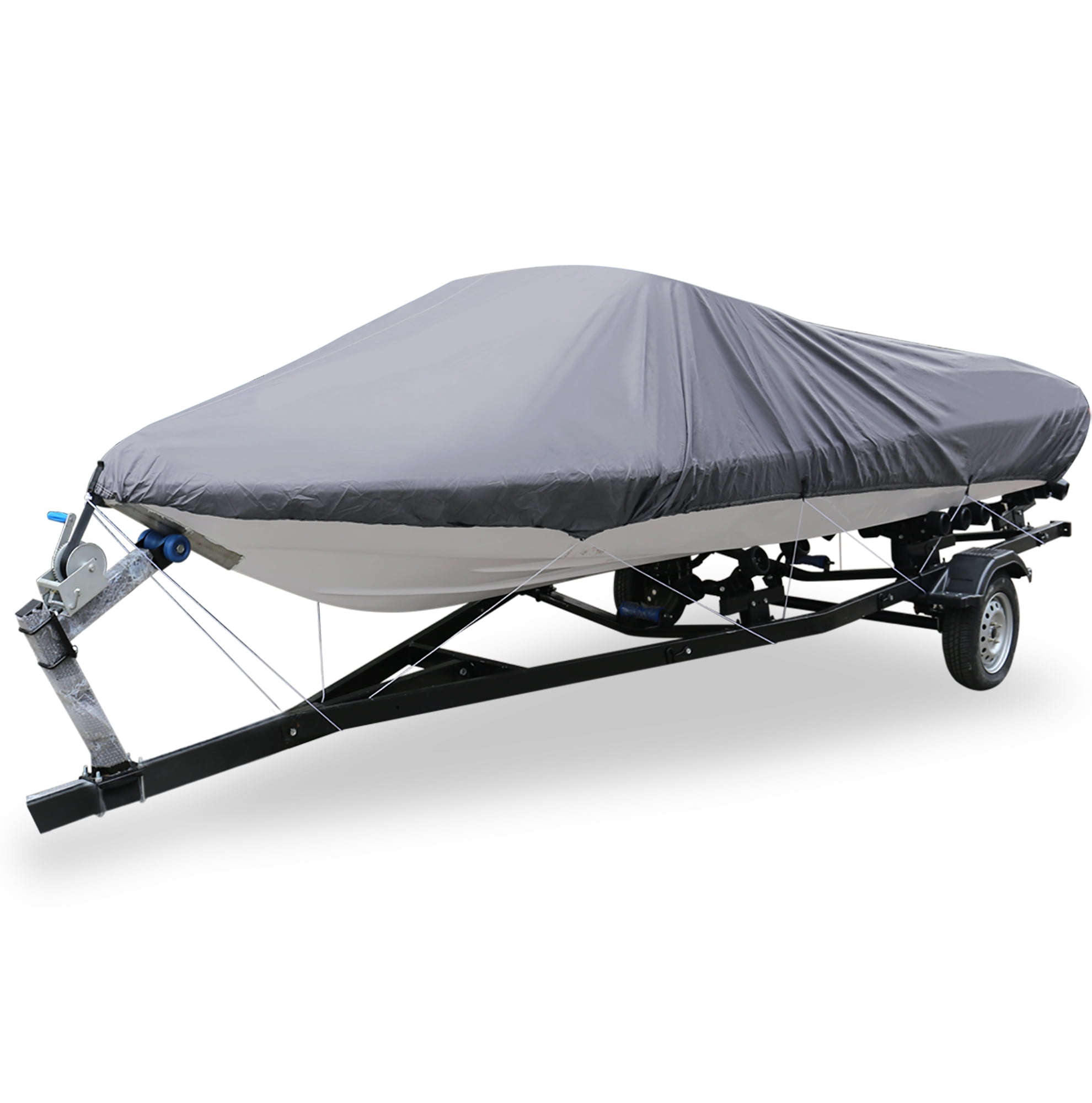 Unique Bargains 210D Trailerable Boat Cover Waterproof Fishing Ski ...