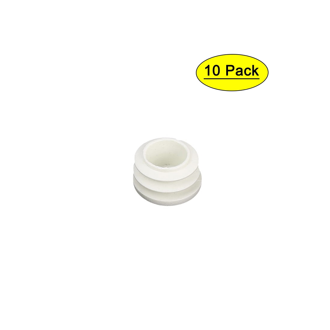 Unique Bargains 22mm Dia Plastic Blanking End Cap Round Ribbed Tube ...