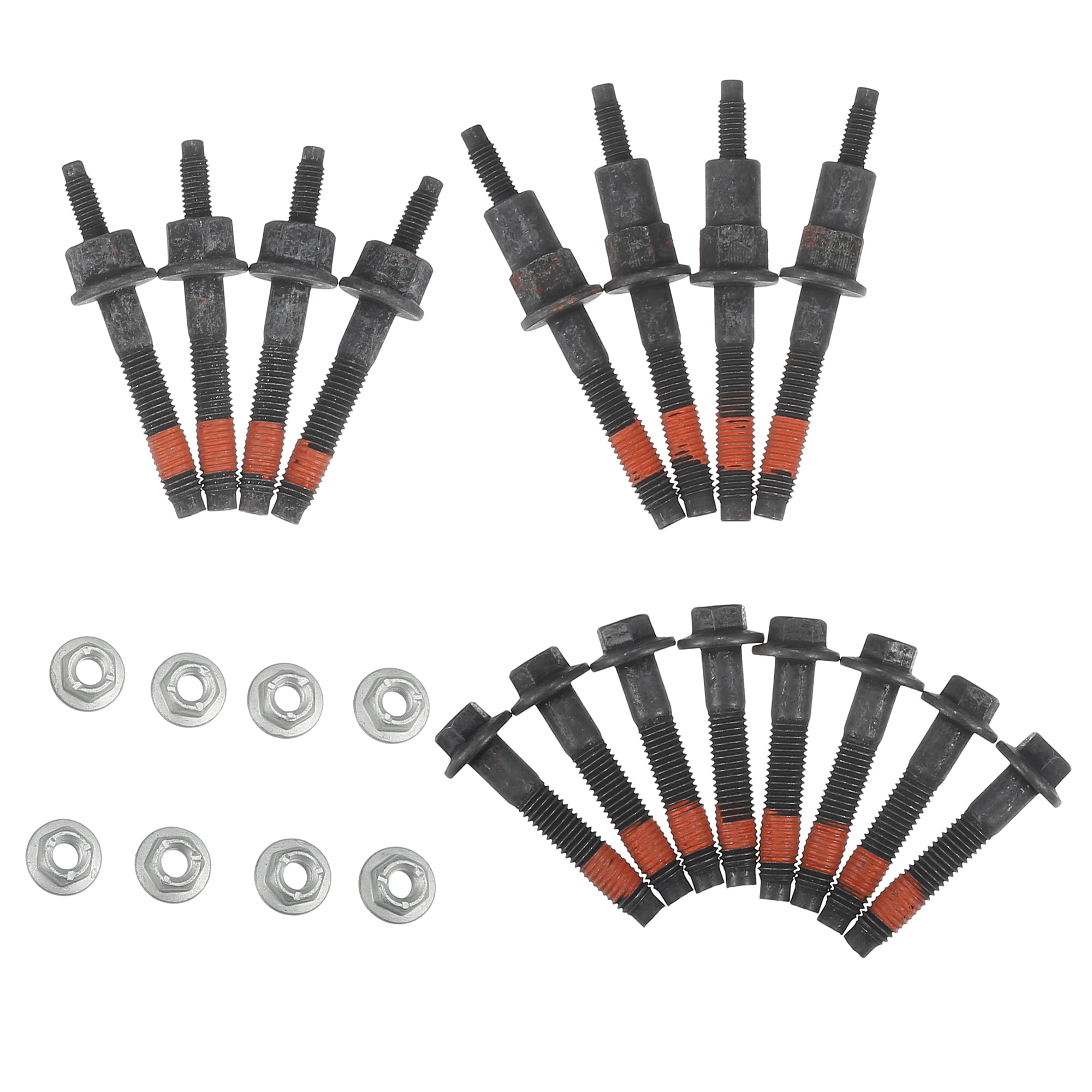 Unique Bargains 24 Pcs Engine Exhaust Manifold Stud Bolt Nut Kit No ...