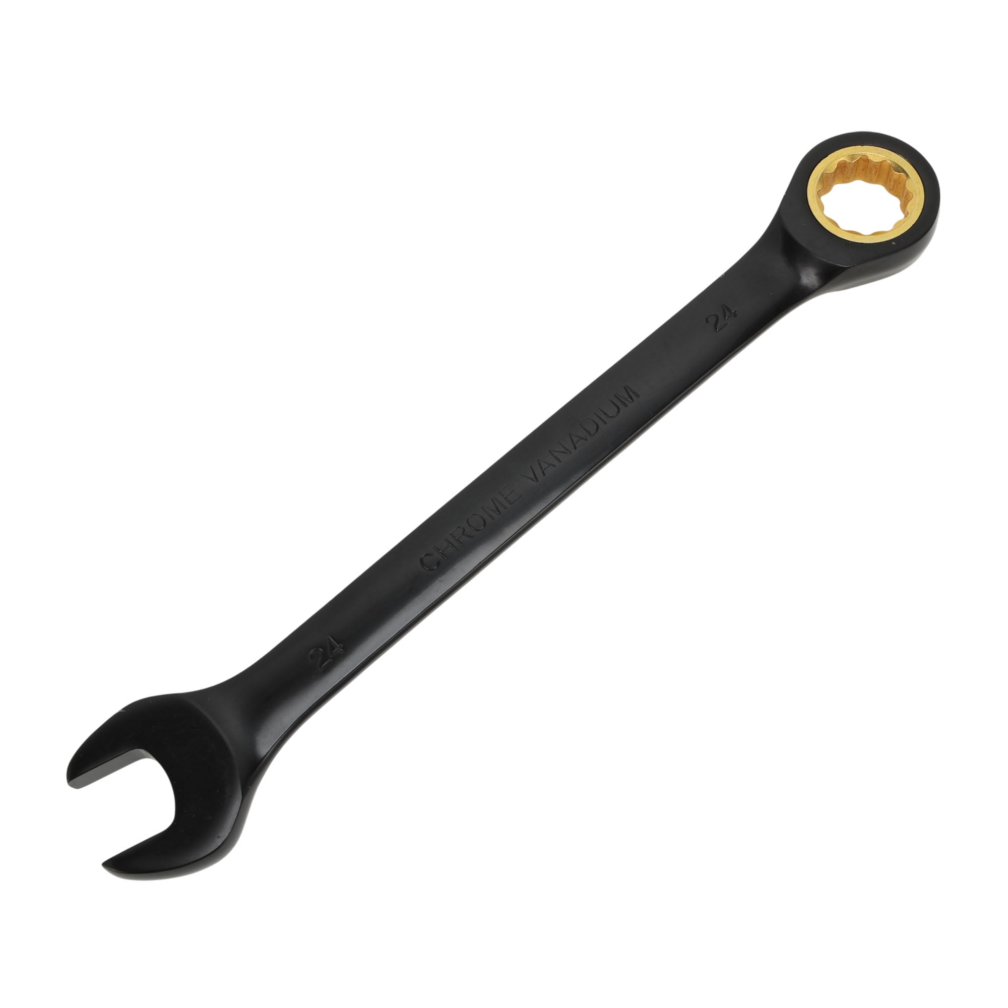 Unique Bargains 24mm Ratchet Spanner 72-Teeth Ratchet Chrome Vanadium ...