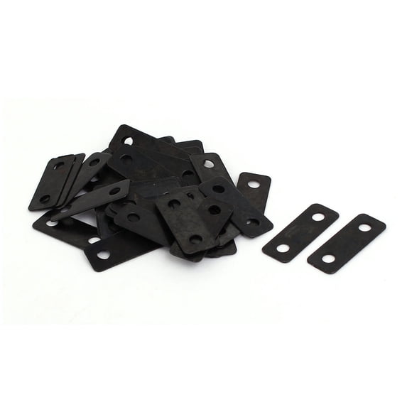 Unique Bargains 24mmx9mmx0.5mm Metal Rectangle Flat Repair Fixing Plate ...