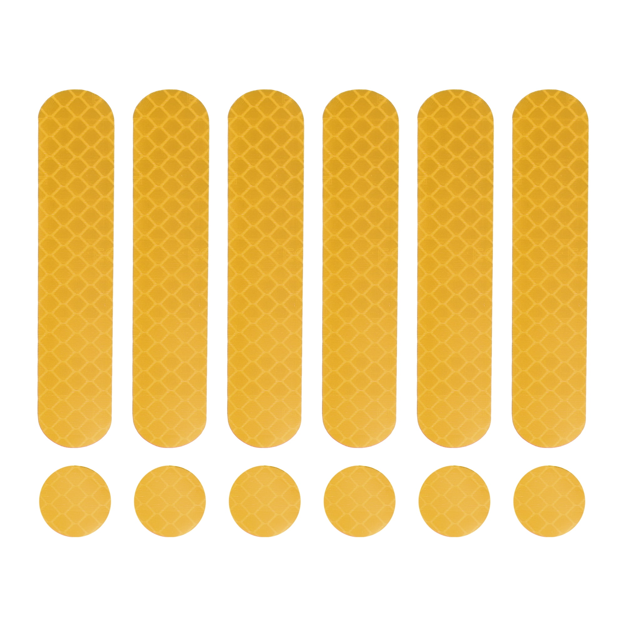 Unique Bargains 24pcs Universal Reflective Safety Stickers for Helmet ...