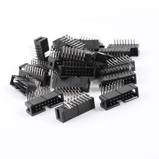 Unique Bargains 25 Pcs 2x8 Pin 16P 90 Degree PCB Mounting Connector ...