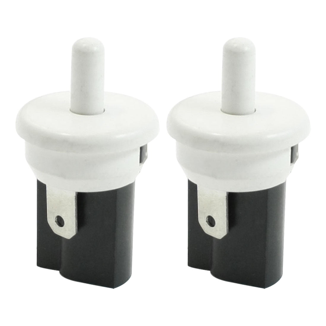 Unique Bargains 250VAC 3A Round Button Normal Close SPST Refrigerator ...
