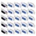 PC Accessories 25 Pcs DB9 Male Connector Dual Rows 9 Pin D-Sub ...