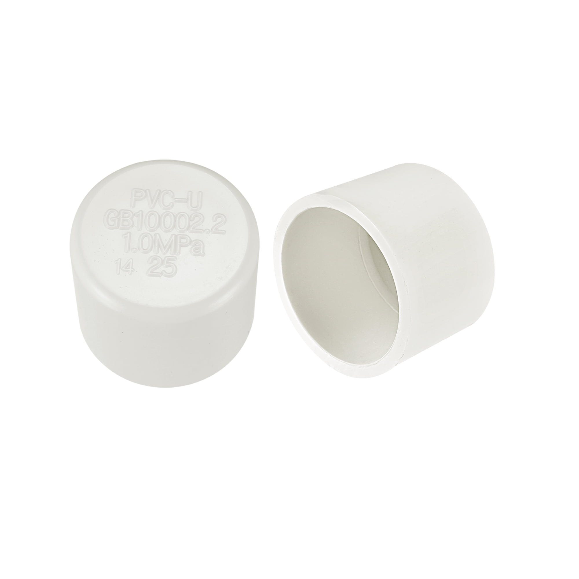 Unique Bargains 25mm PVC Pipe Cap Fitting Slip Socket External End Caps ...