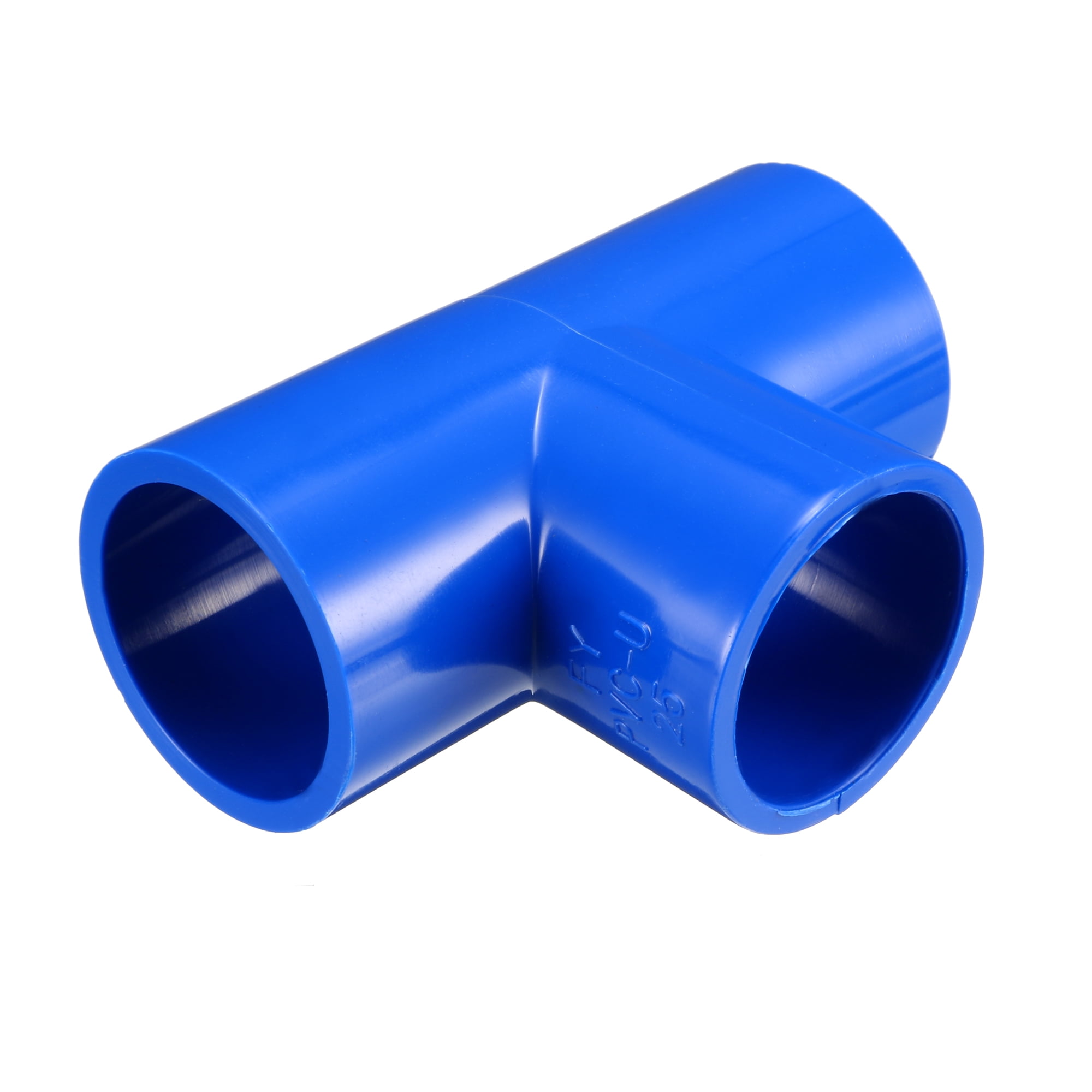 Unique Bargains 25mm Slip Tee PVC Pipe Fitting T-Shaped Couplings ...