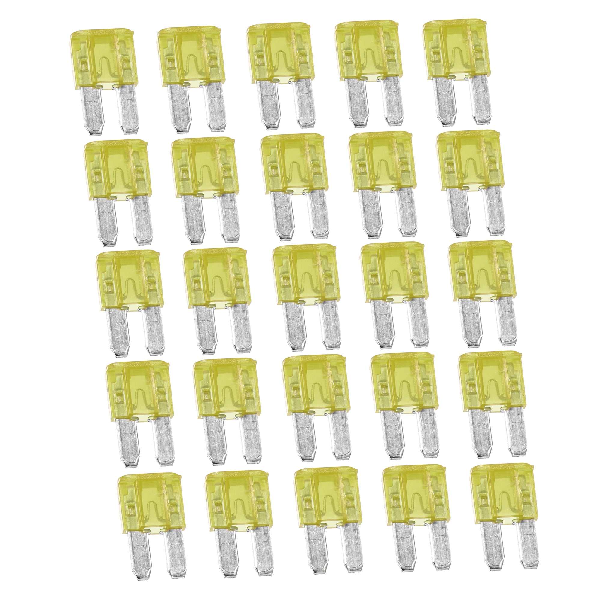 Unique Bargains 25pcs 20A 20Amp Car Mini Blade Fuses for Boat Truck RV ...