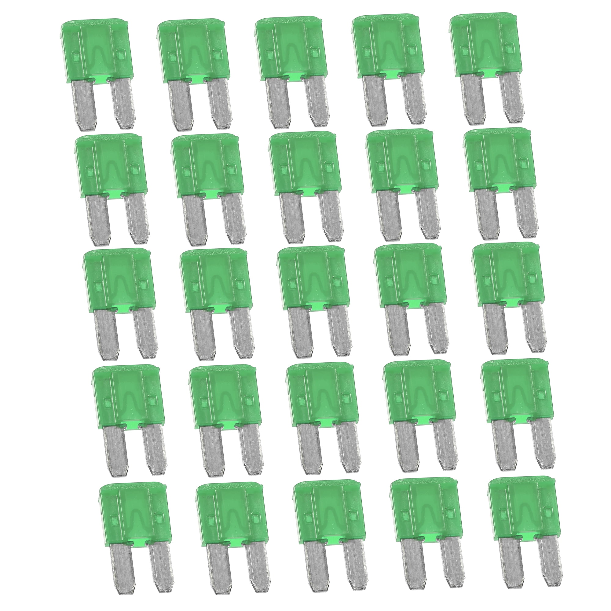 Unique Bargains 25pcs 30A 30Amp Car Mini Blade Fuses for Boat Truck RV ...