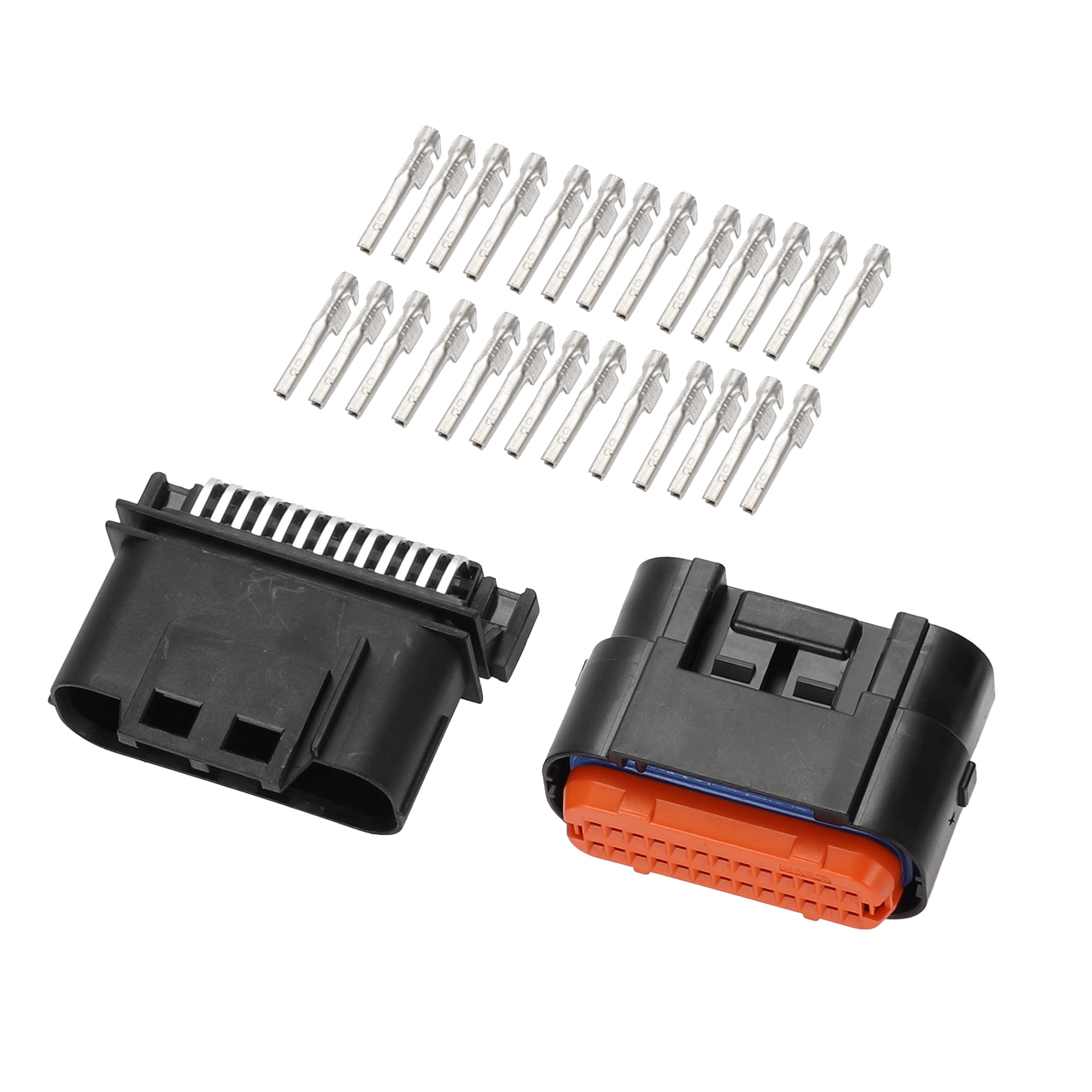 Unique Bargains 26 Pin ECU Connector Plug Waterproof Male Female Wire ...