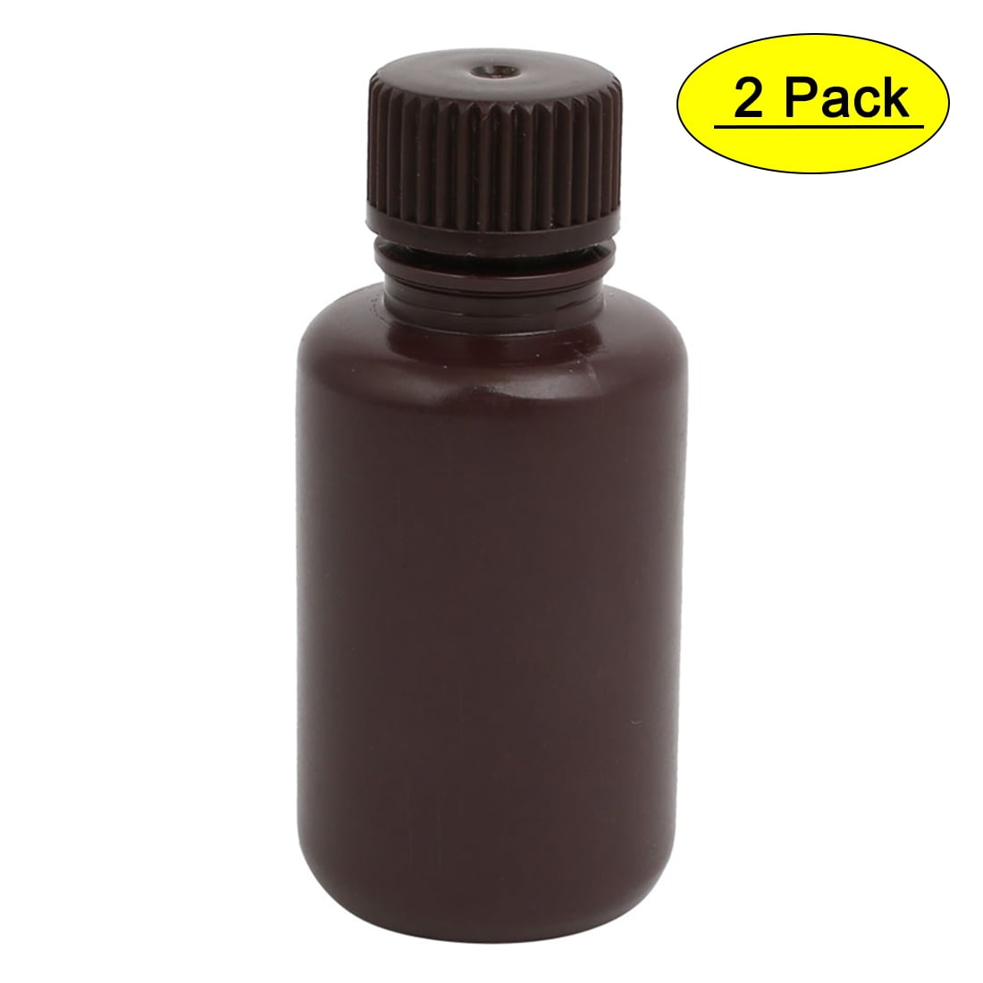 Unique Bargains 2PCS 100ml HDPE Plastic Chemical Laboratory Sealling ...