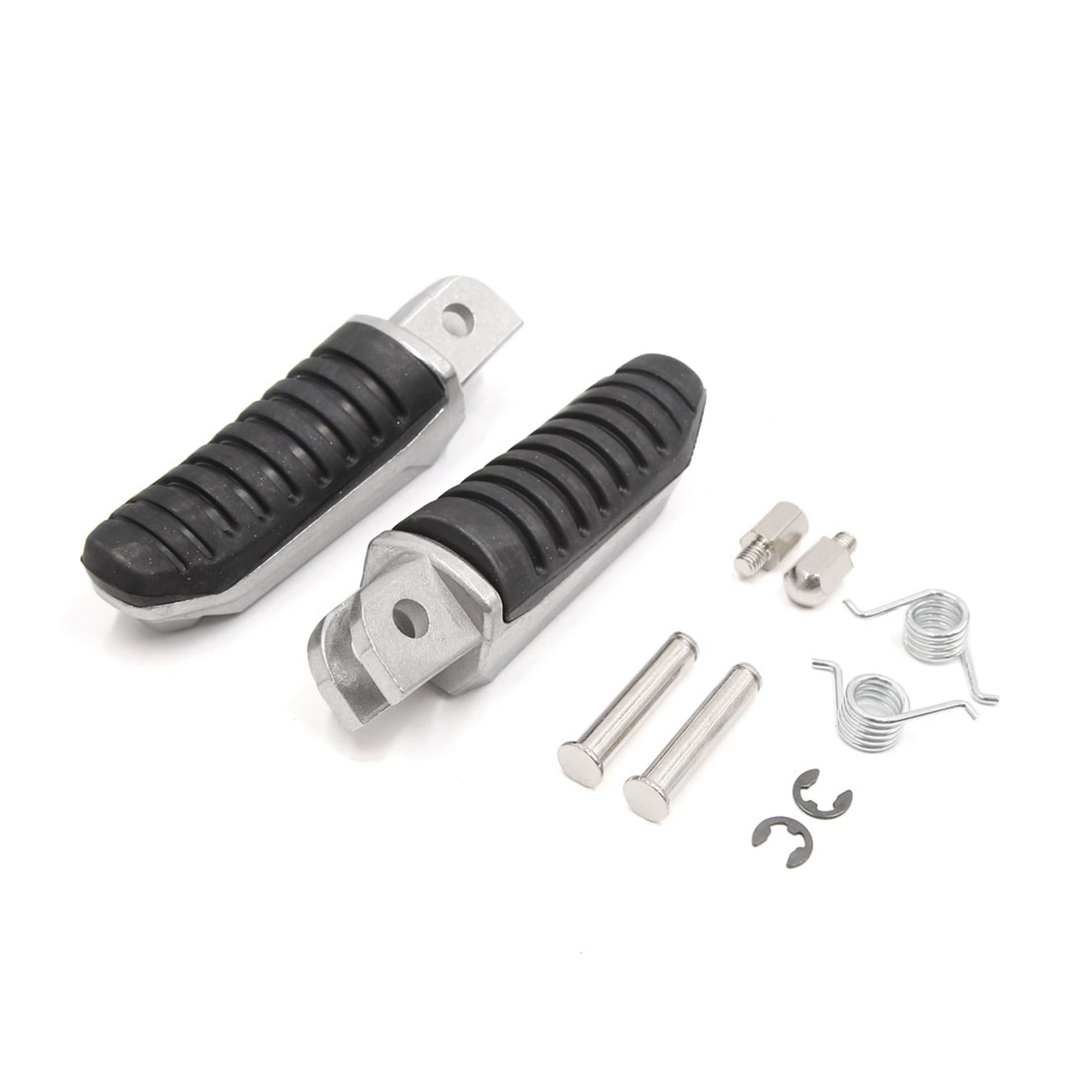 Unique Bargains 2PCS 8mm Hole Diameter Aluminum Alloy Front Footrest ...