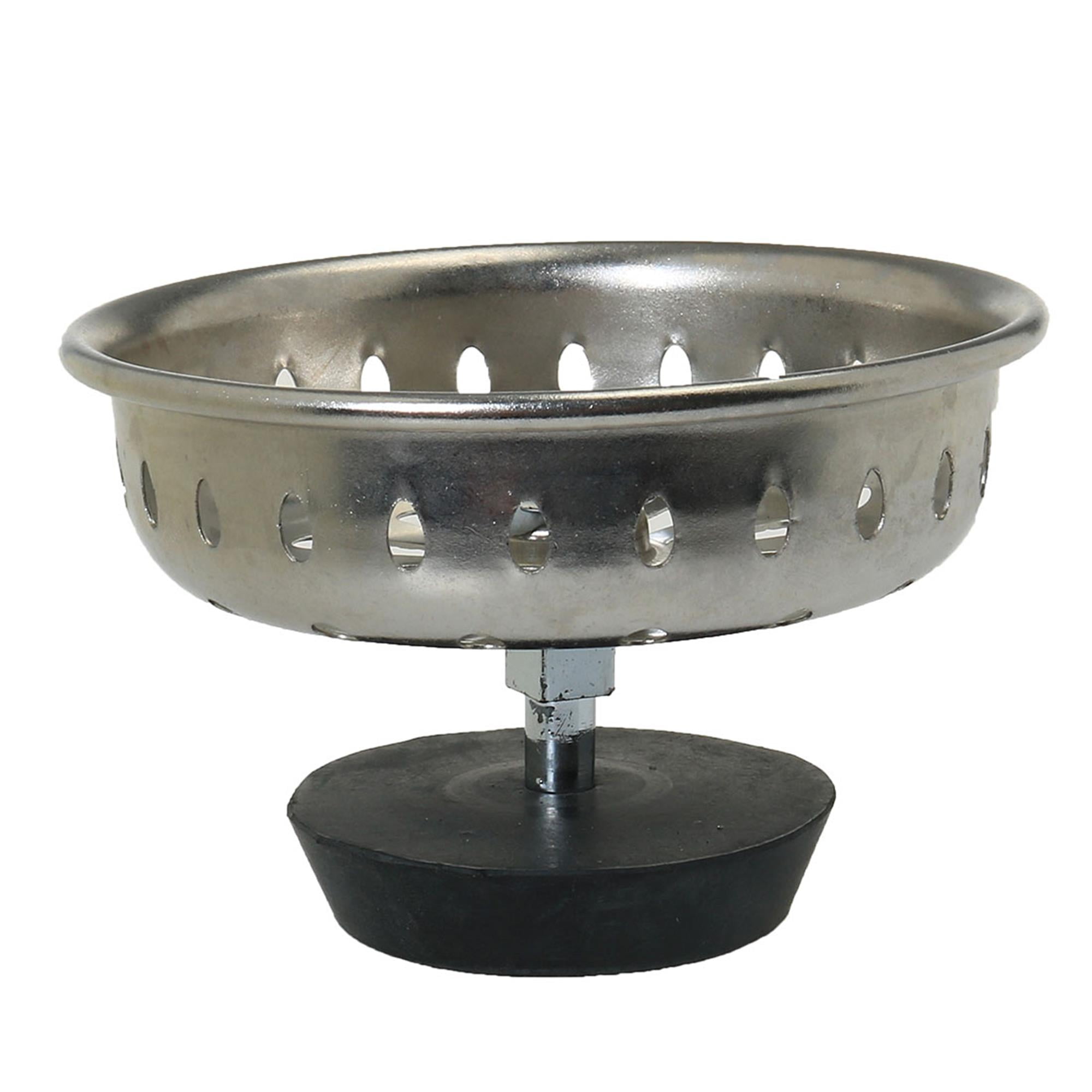 Unique Bargains 2Pcs 3.2" Dia Stainless Steel Sink Basin Strainer ...