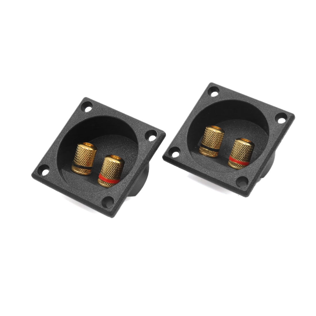 Unique Bargains 2Pcs Audio Speaker Spring Binding Post Double Terminal ...