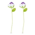 Unique Bargains 2Pcs Handmade Crochet Long Stem Realistic Fake Roses ...