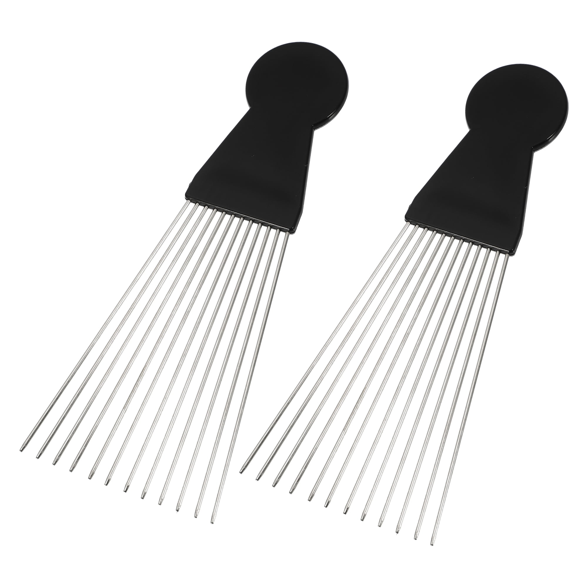 Unique Bargains 2Pcs Metal Hair Pick Afro Comb for Curly Hair Styling ...