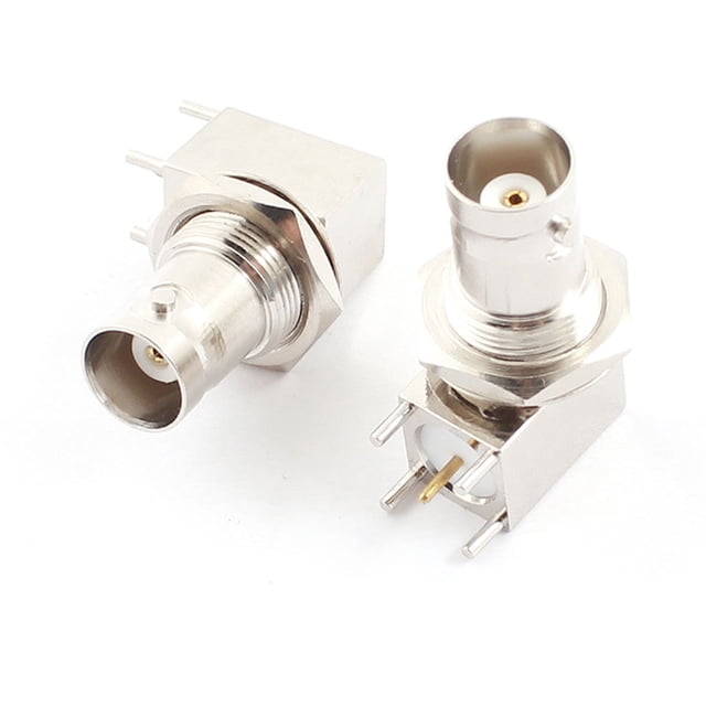 Unique Bargains 2Pcs Right Angle Female BNC Socket PCB Mount Jack ...