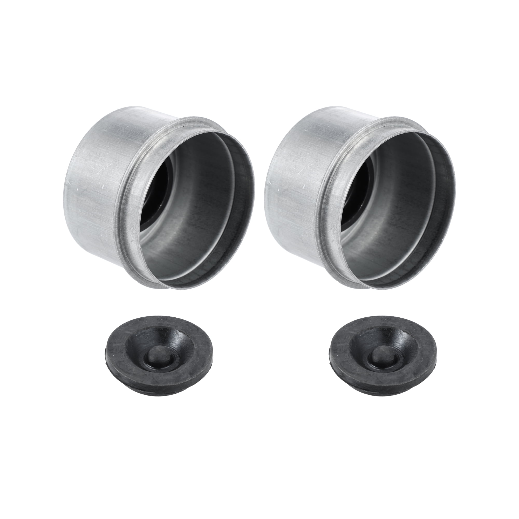 Unique Bargains 2pcs 1.98" Trailer Axle Dust Cap Cup Grease Cover with ...