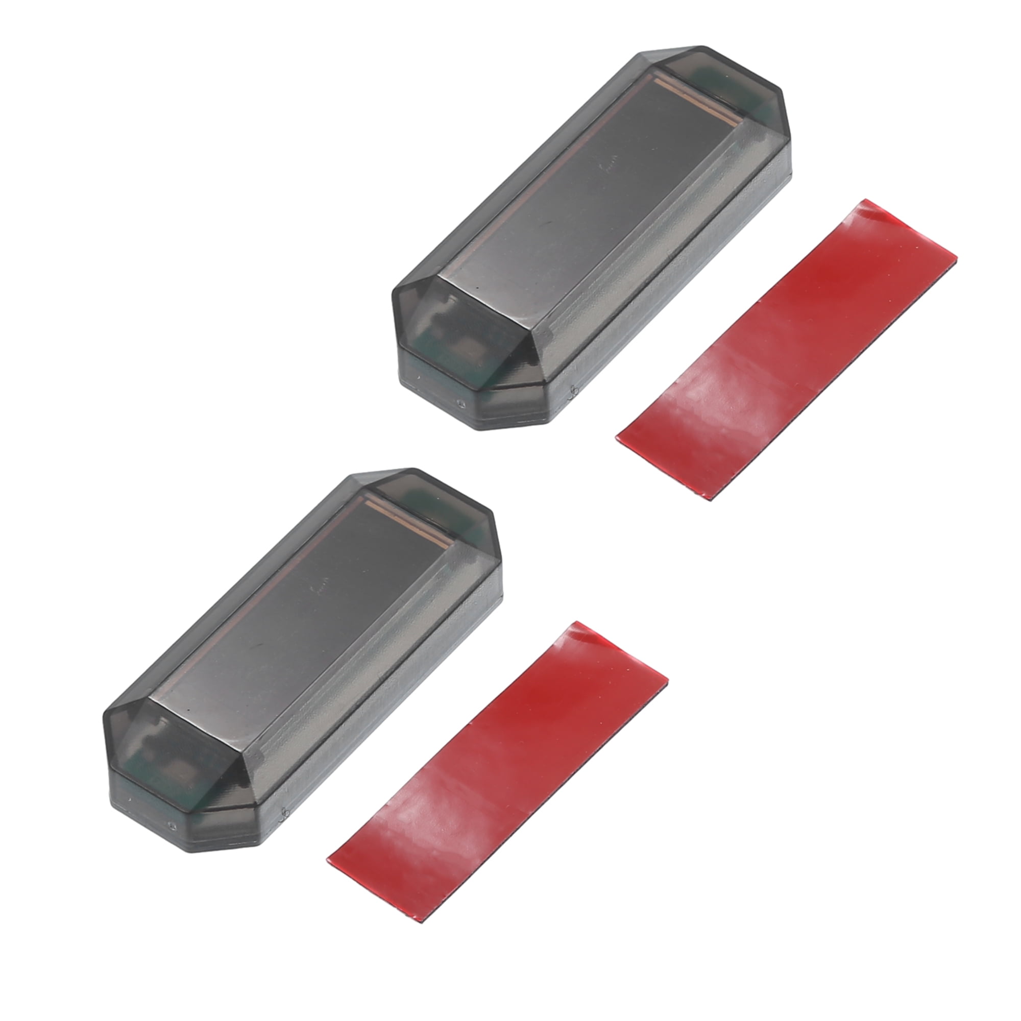 Unique Bargains 2pcs 3.7V Power Solar Alarm Light Interior Simulated ...