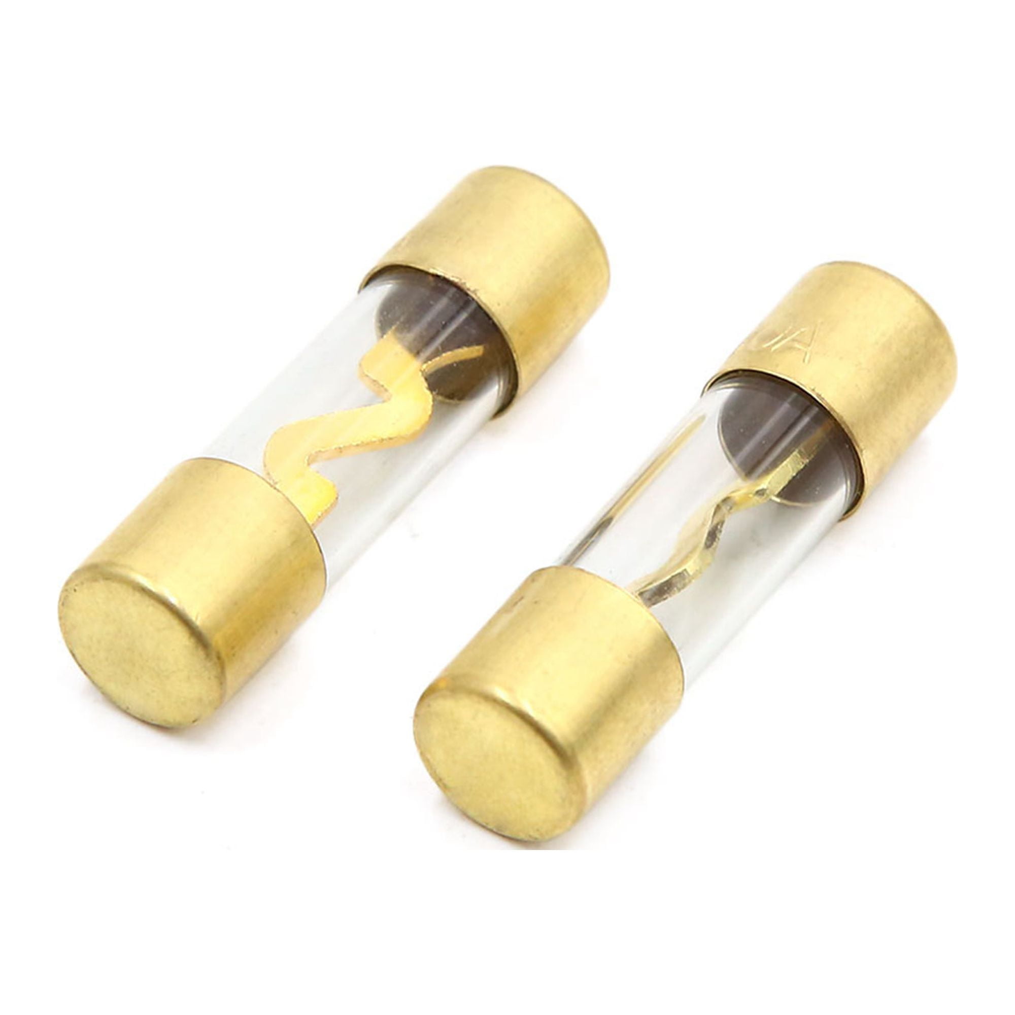 Unique Bargains 2pcs 40A Gold Tone Auto Car Audio Amplifier AGU Glass ...