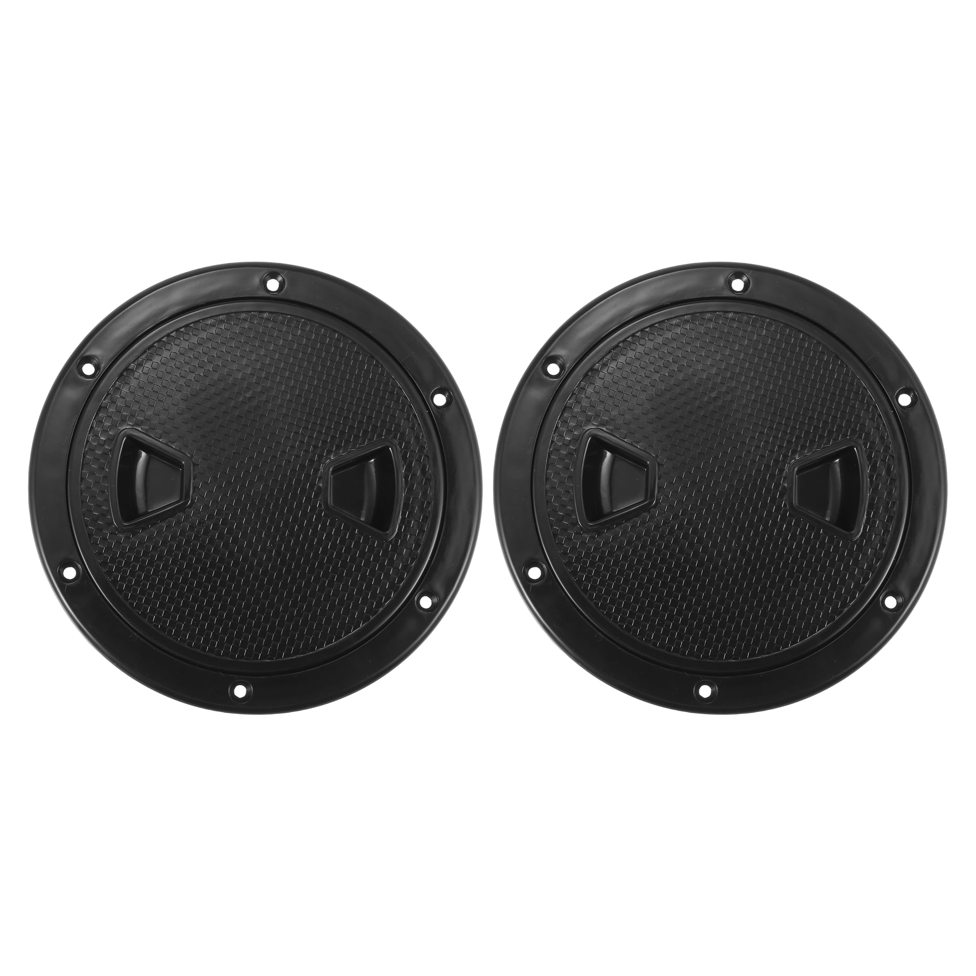 Unique Bargains 2pcs 6" Boat Inspection Deck Plate Hatch Black Nylon W ...