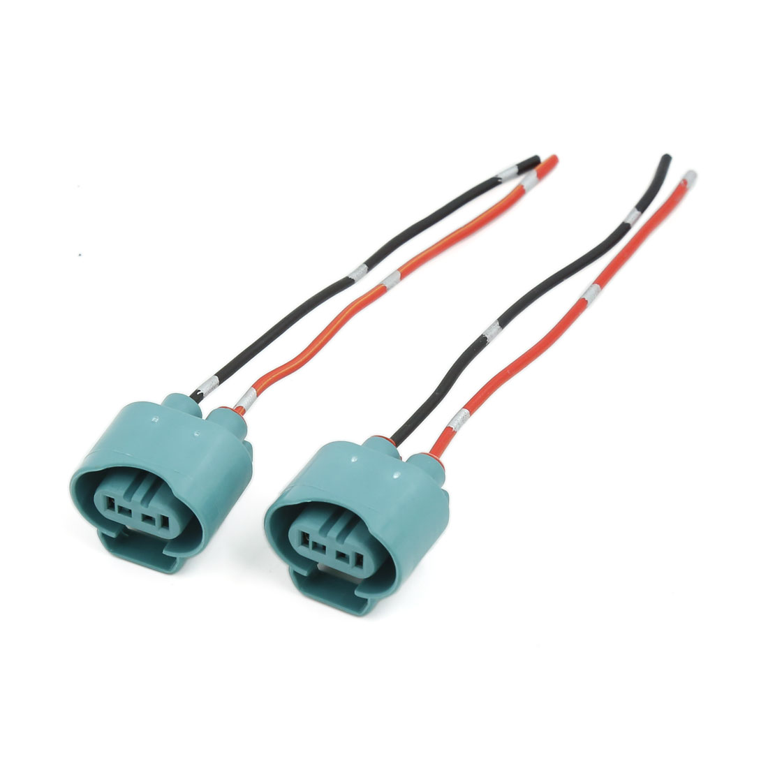 Unique Bargains 2pcs 9005 HB3 Female Adapter Wiring Harness Sockets for ...