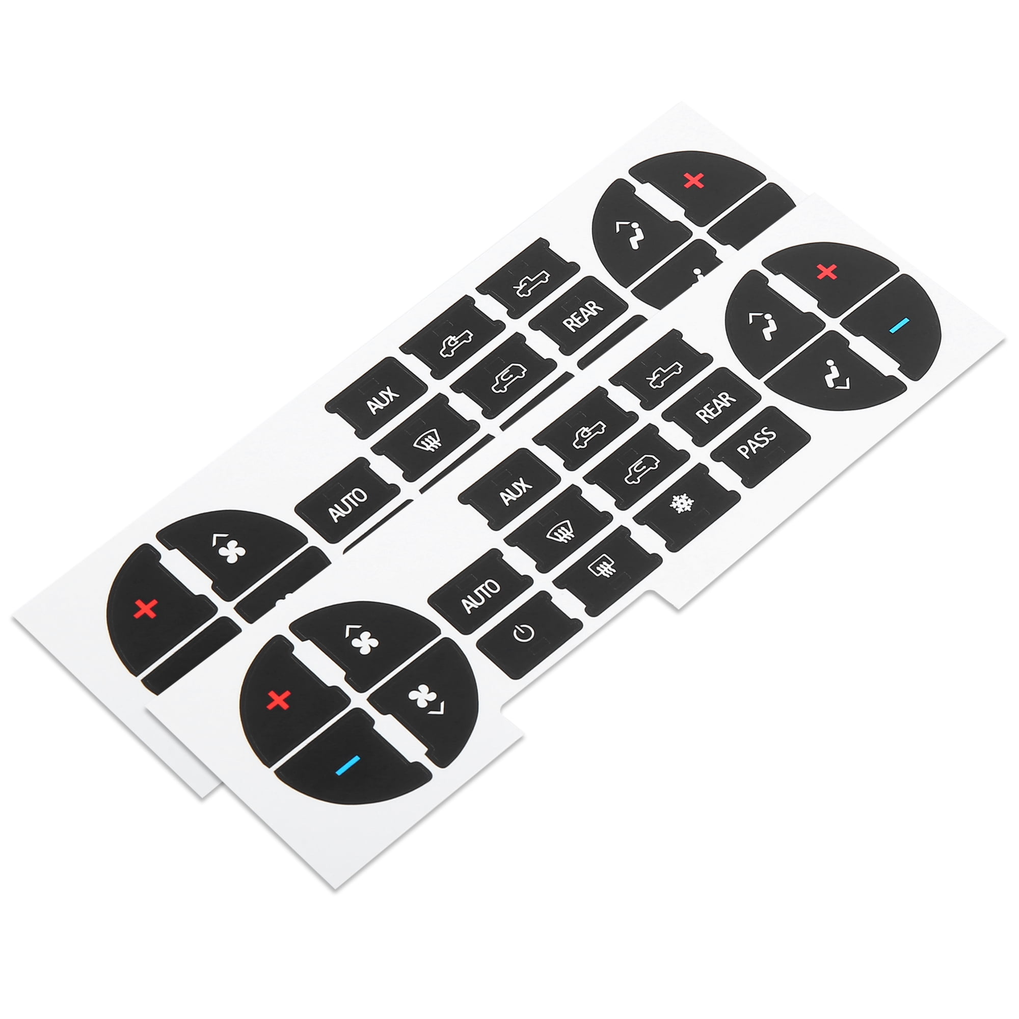 Unique Bargains 2pcs AC Decal Stickers AC Panel Decals 19 Button for ...