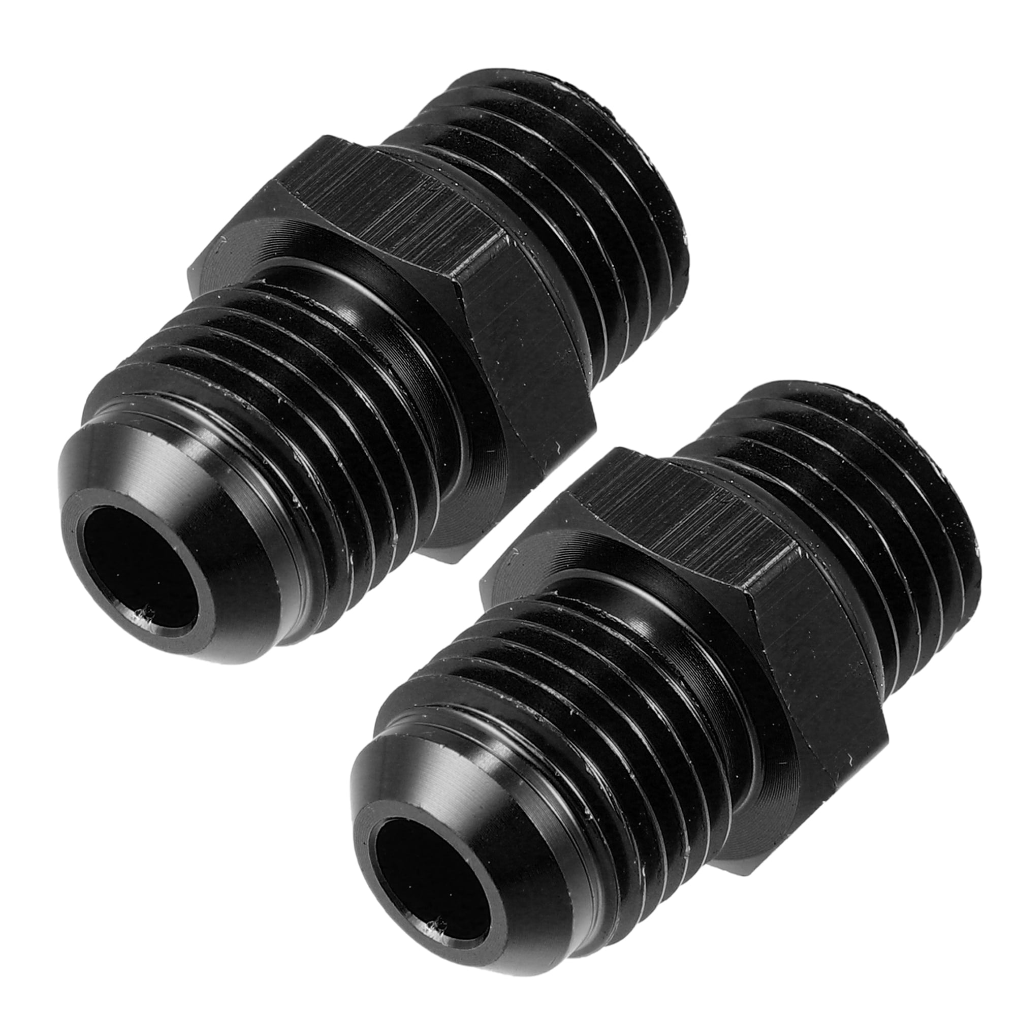 Unique Bargains 2pcs Black 6AN Male to M14 x 1.5mm Male Metric Thread ...