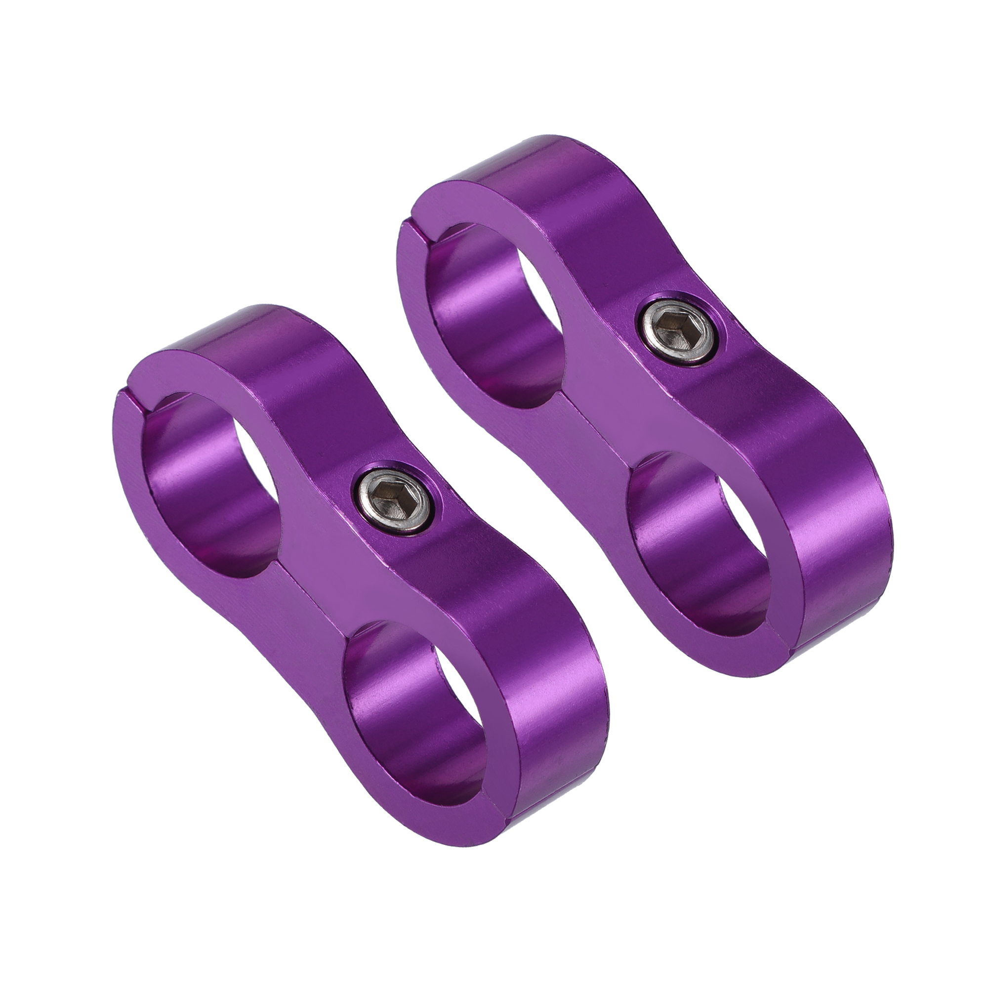 Unique Bargains 2pcs Car AN10 19mm Hose Separator Clamp Oil Line Brake ...