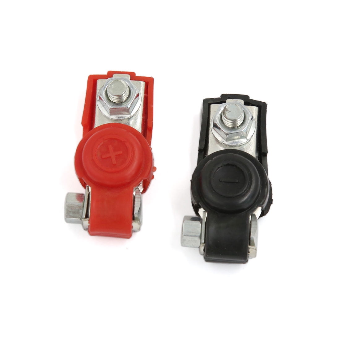 Unique Bargains 2pcs Car Adjustable Battery Terminal Clamp Clips ...