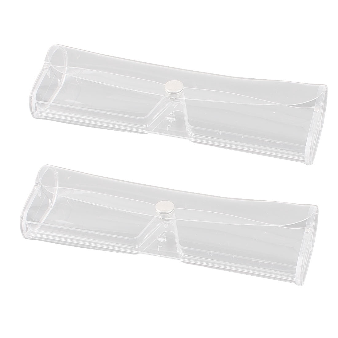 Unique Bargains 2pcs Clear Plastic Soft Eyeglasses Case Glasses Holder ...