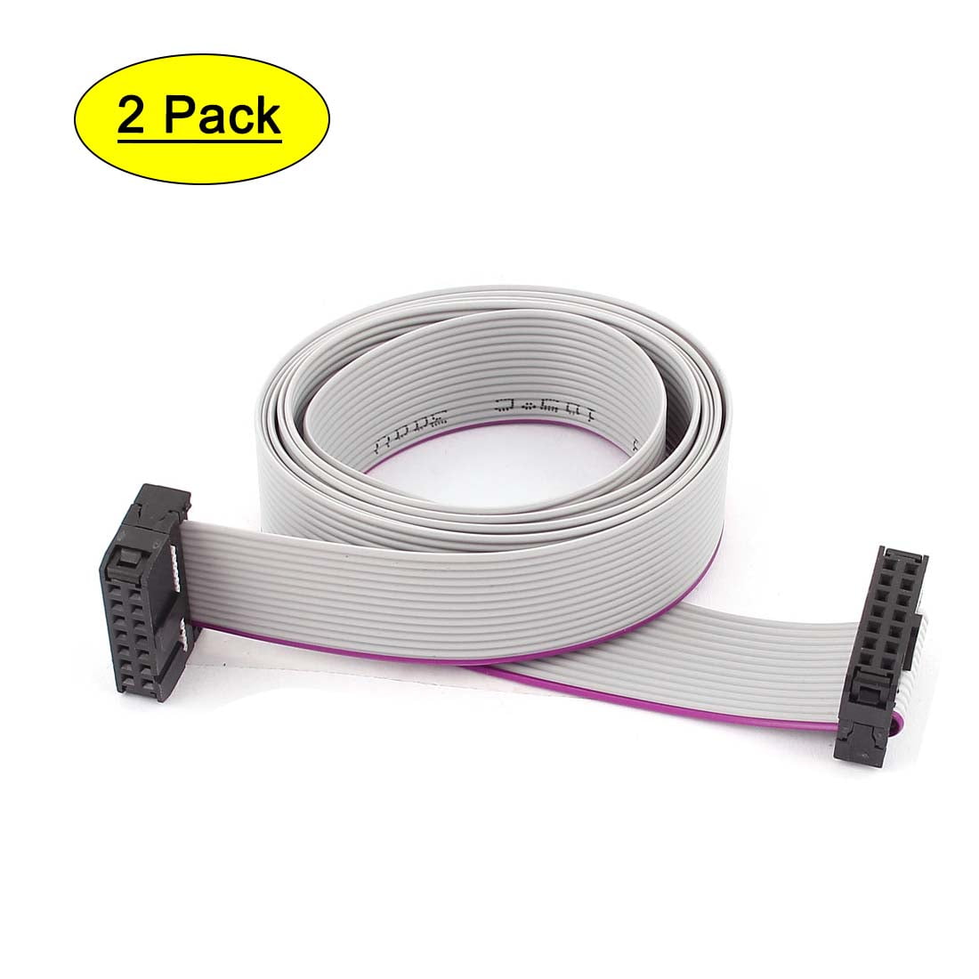 Unique Bargains 2pcs FC14P 14-Pin DIY IDC Socket Extension Flat Ribbon ...