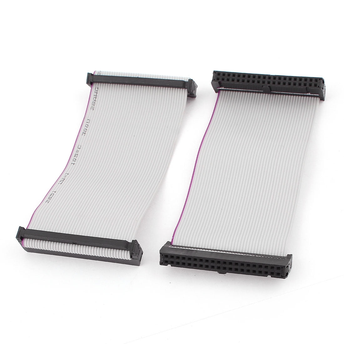Unique Bargains 2pcs FC40P 40Pin IDC Socket Extension Flat Ribbon Cable ...