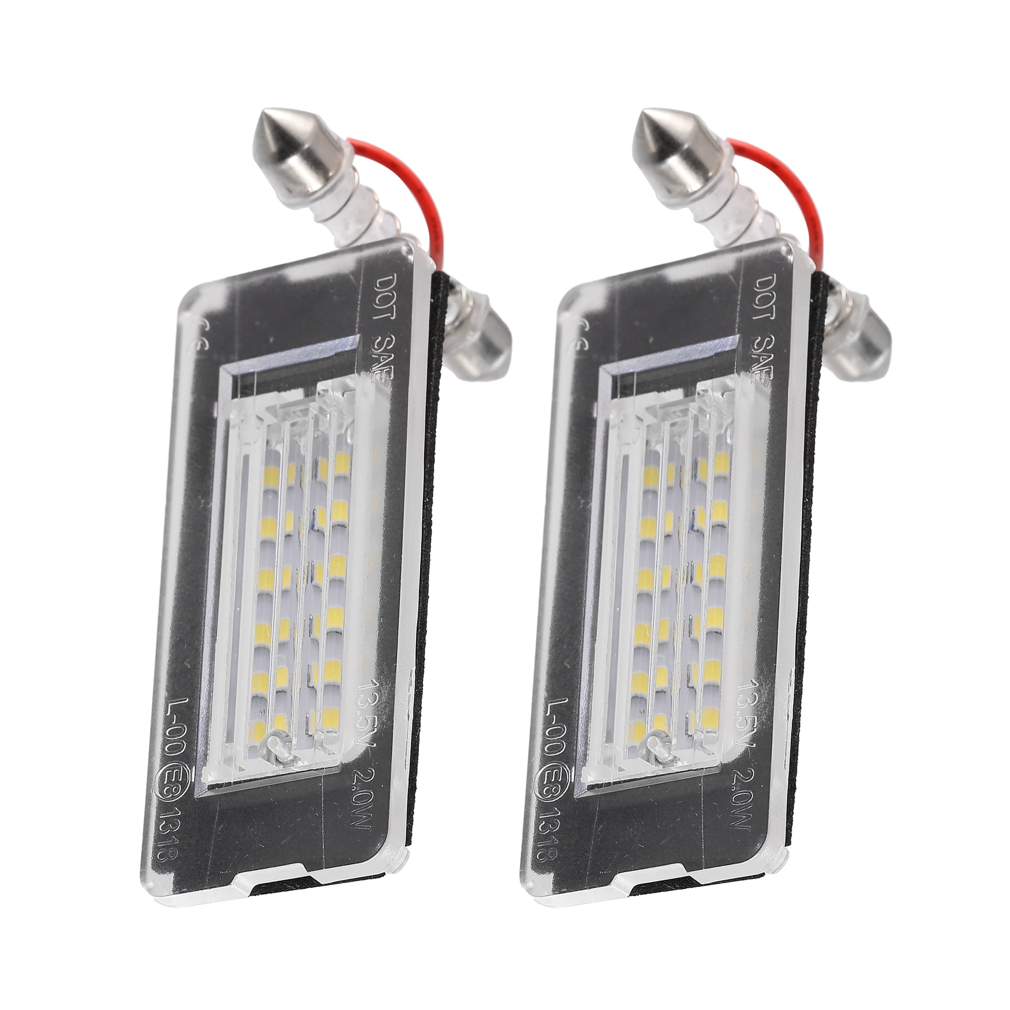Unique Bargains 2pcs LED License Plate Light Car Number Lamp ...