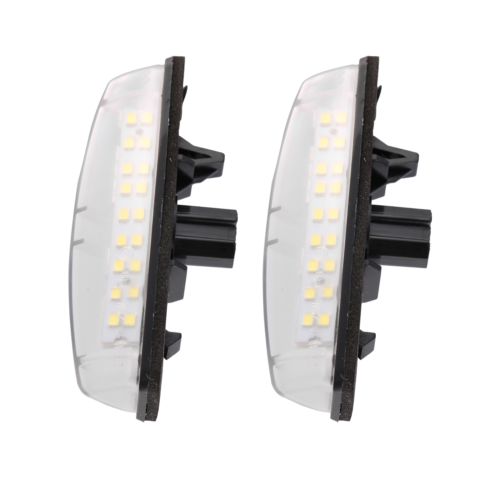 Unique Bargains 2pcs LED License Plate Light Car Number Lamp White ...