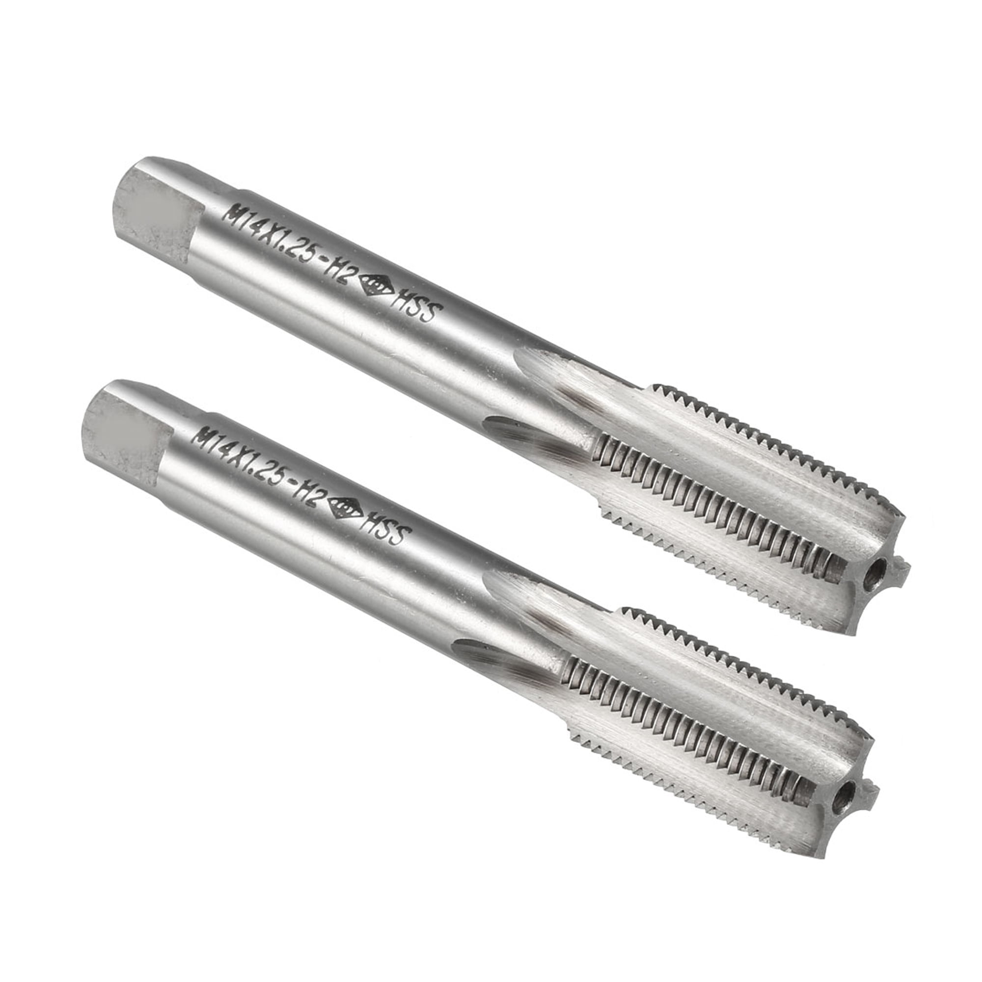 Unique Bargains 2pcs Metric M14 x 1.25mm Pitch Thread Plug Tap HSS for ...