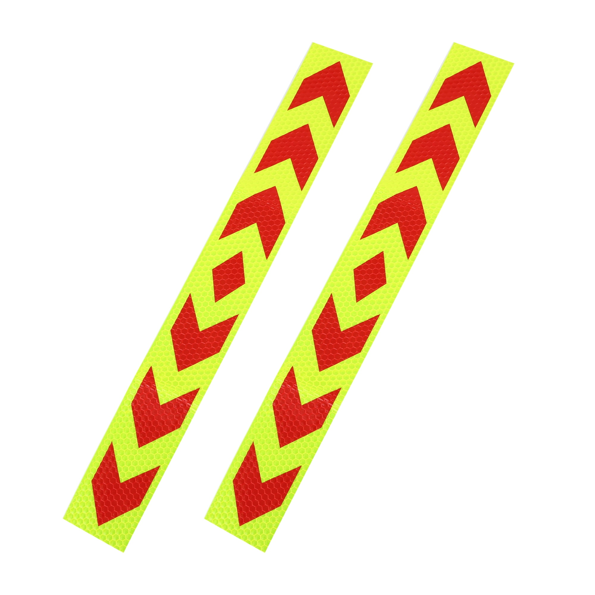 Unique Bargains 2pcs Reflective Hazard Warning Tape Sticker for Auto ...