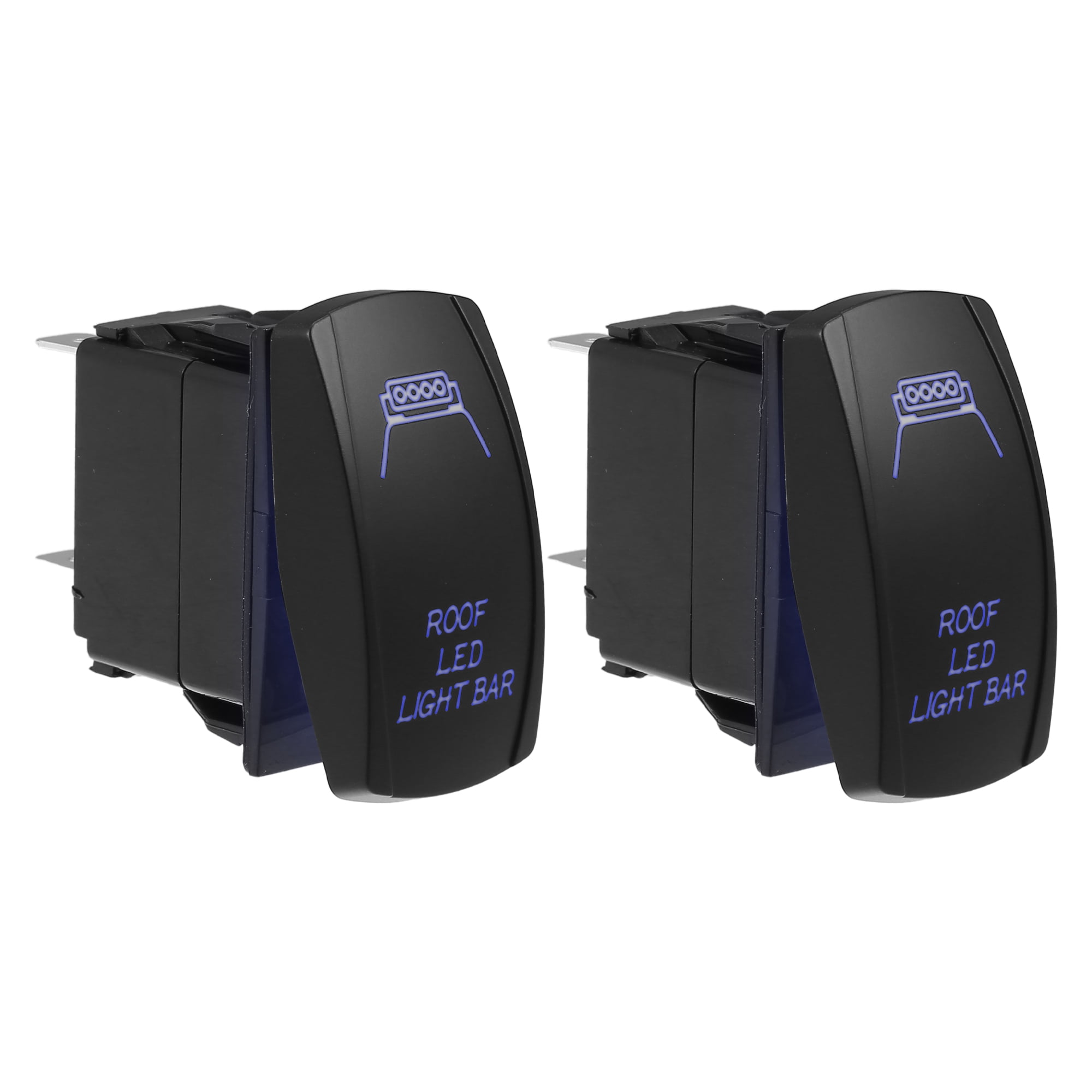 Unique Bargains 2pcs Roof Light Bar 5 Pin Toggle Rocker SPST Switch 20A ...