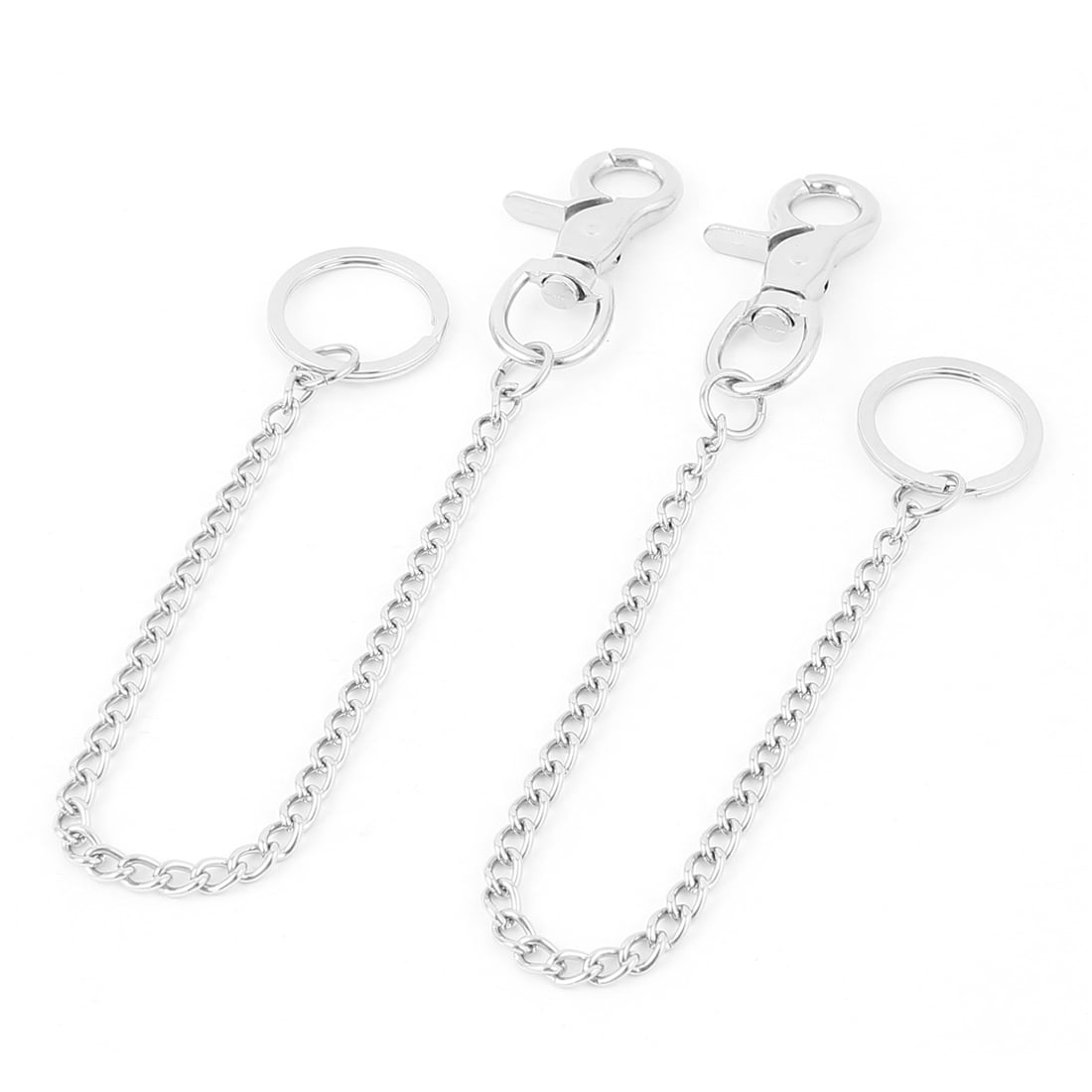 Unique Bargains 2pcs Snap Trigger Hook Clip Belt Security Keychain ...