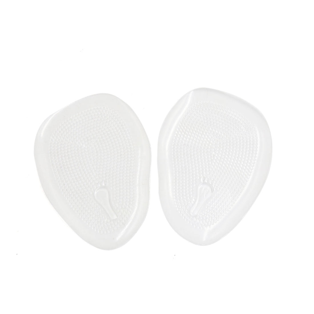 Unique Bargains 2pcs Transparent Silicone Forefoot Insole Pads High ...