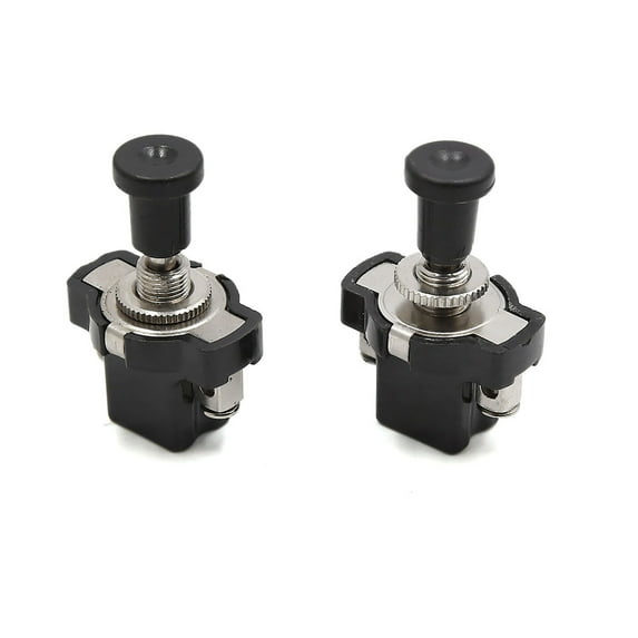 Unique Bargains 2pcs Universal Black Car Auto Headlight On Off Push ...