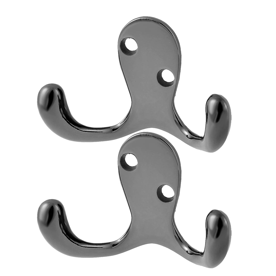 Unique Bargains 2pcs Utility Metal House Door Wall Hooks for Hanging ...