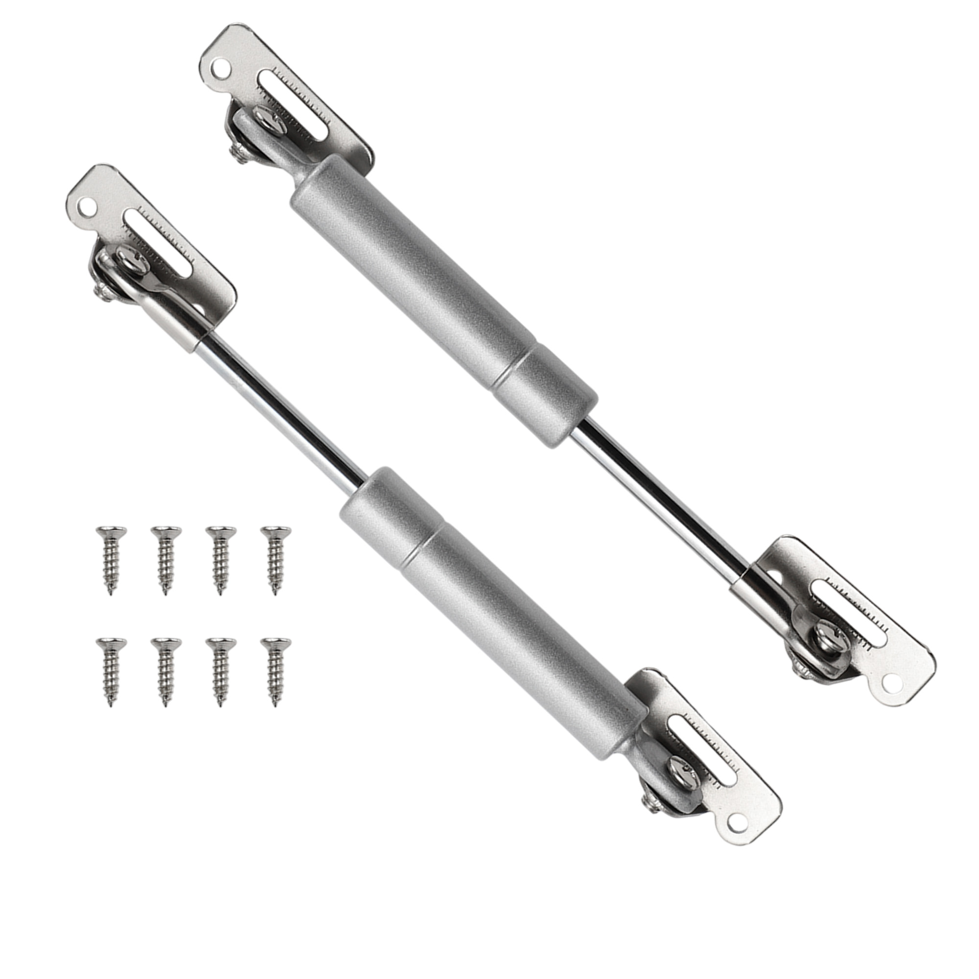 Unique Bargains 2set 11lb/50N/5kg 6inch Lift Support Struts Silver Tone ...
