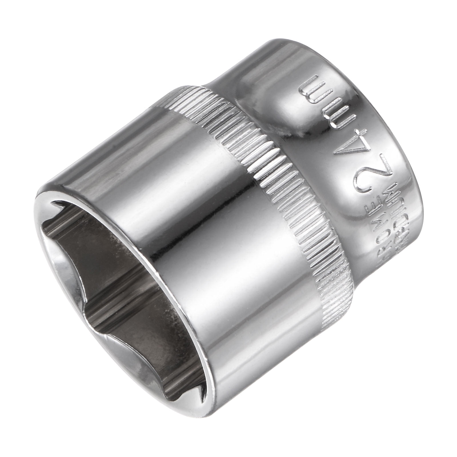 Unique Bargains 3/8-inch Drive 24mm 6-Point Shallow Socket, Cr-V Steel ...