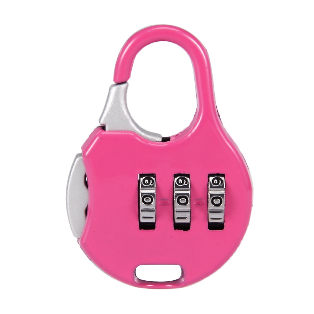 Unique Bargains 3 Digit Combination Dial Padlock 3.1mm Shackle Zinc ...