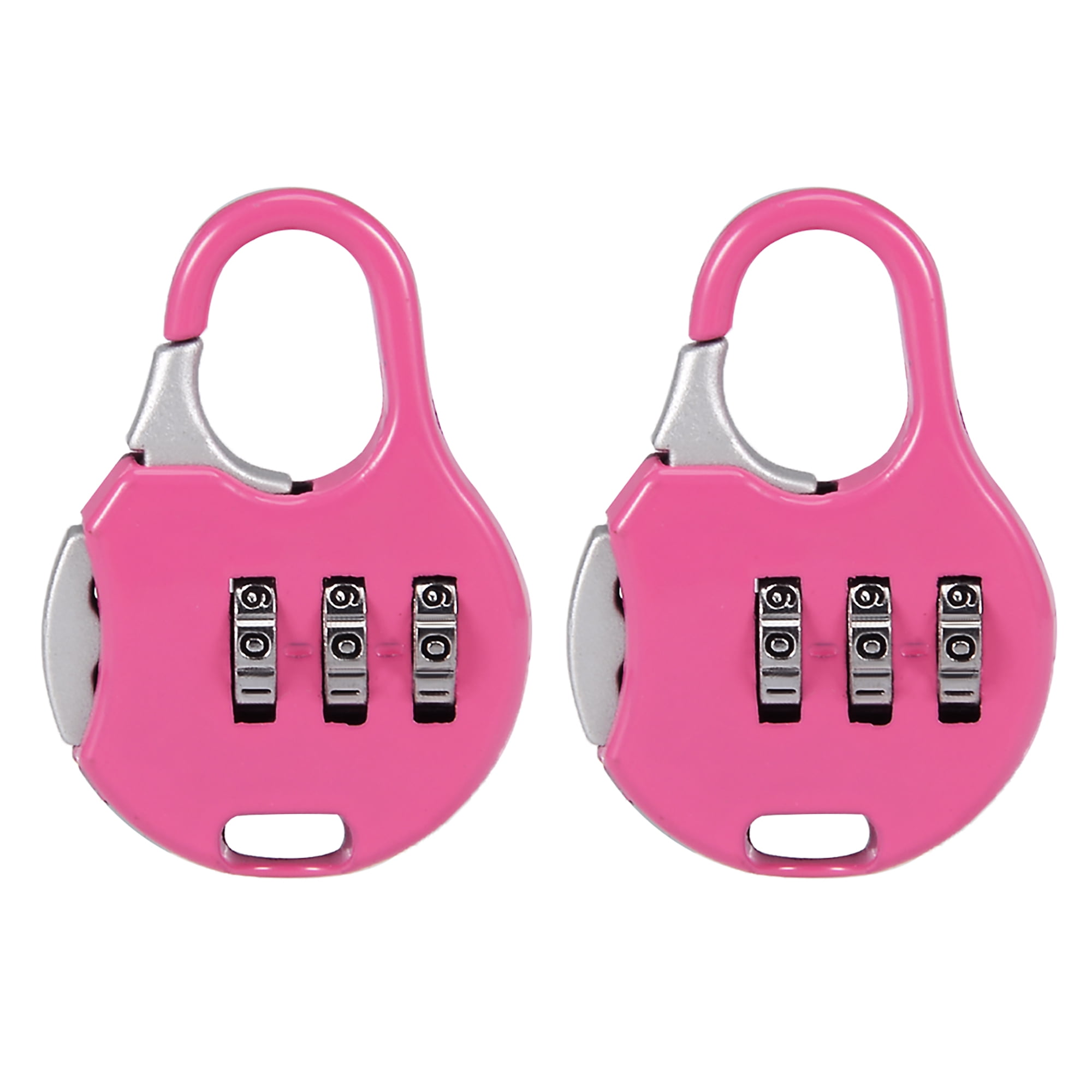 Unique Bargains 3 Digit Combination Padlock, 3mm Shackle Dia, Zinc ...